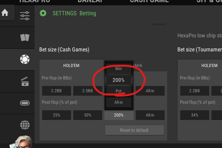 Can we get more predefined bet sizes? - Idea Exchange - Unibet Community