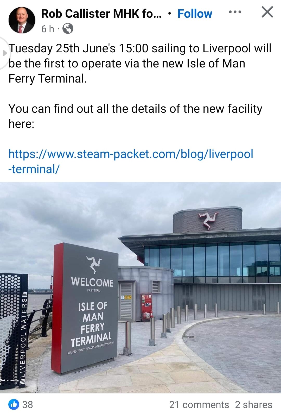 "'No reason to doubt' Liverpool terminal will open this month" - Page 4 ...
