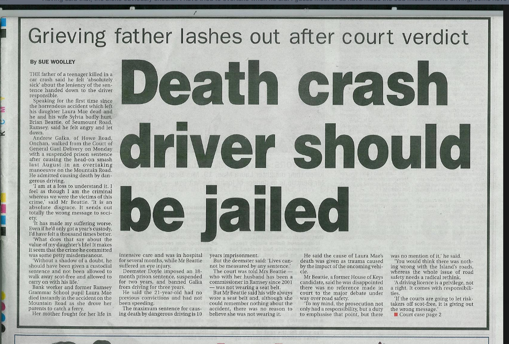 Man sentenced to six years for death by dangerous driving. - Local News ...