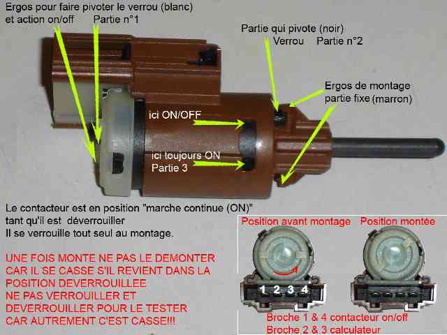 Schema Contacteur Feux Stop