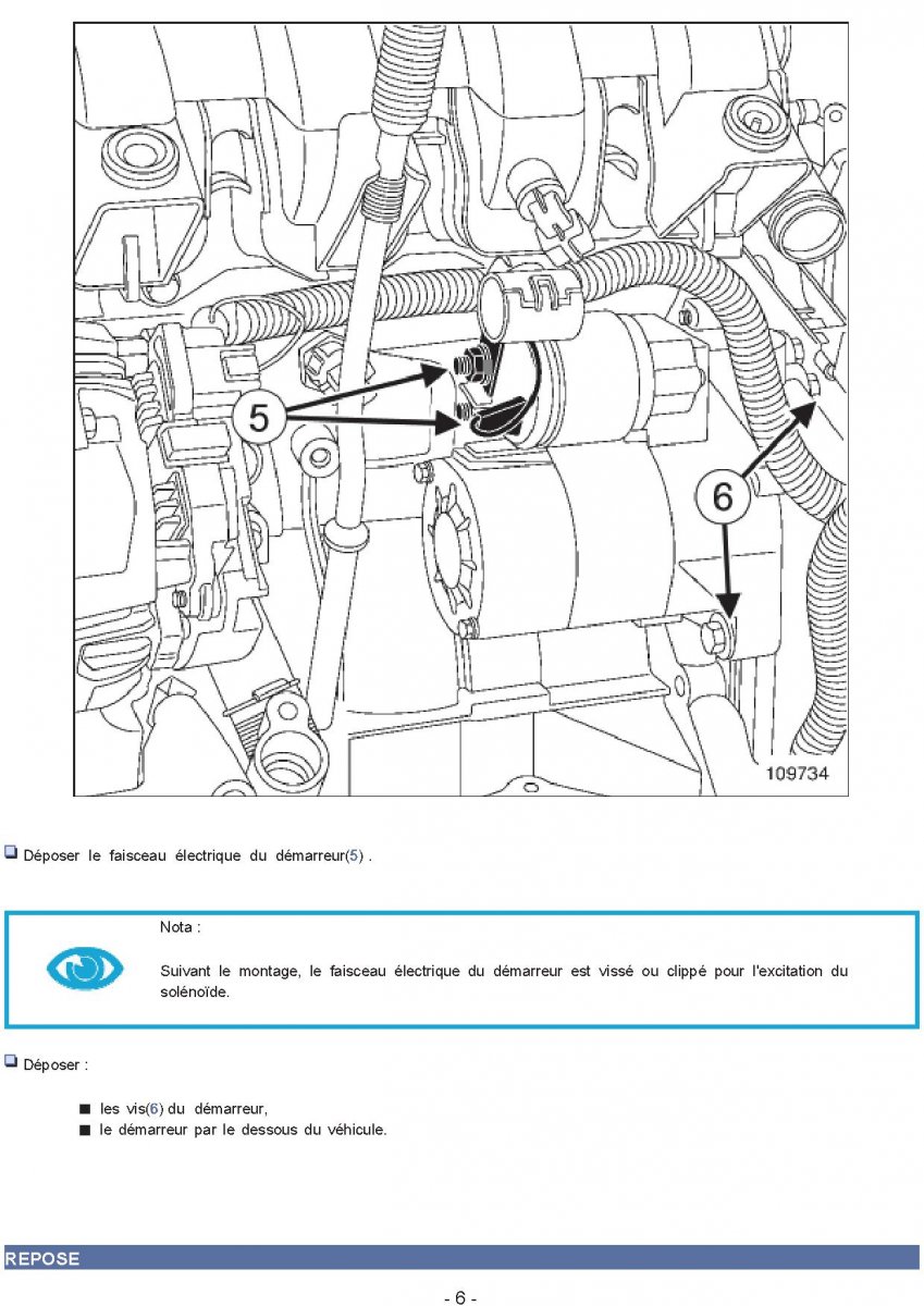 Démontage démarreur modus DCI - Renault - Mécanique / Électronique ...