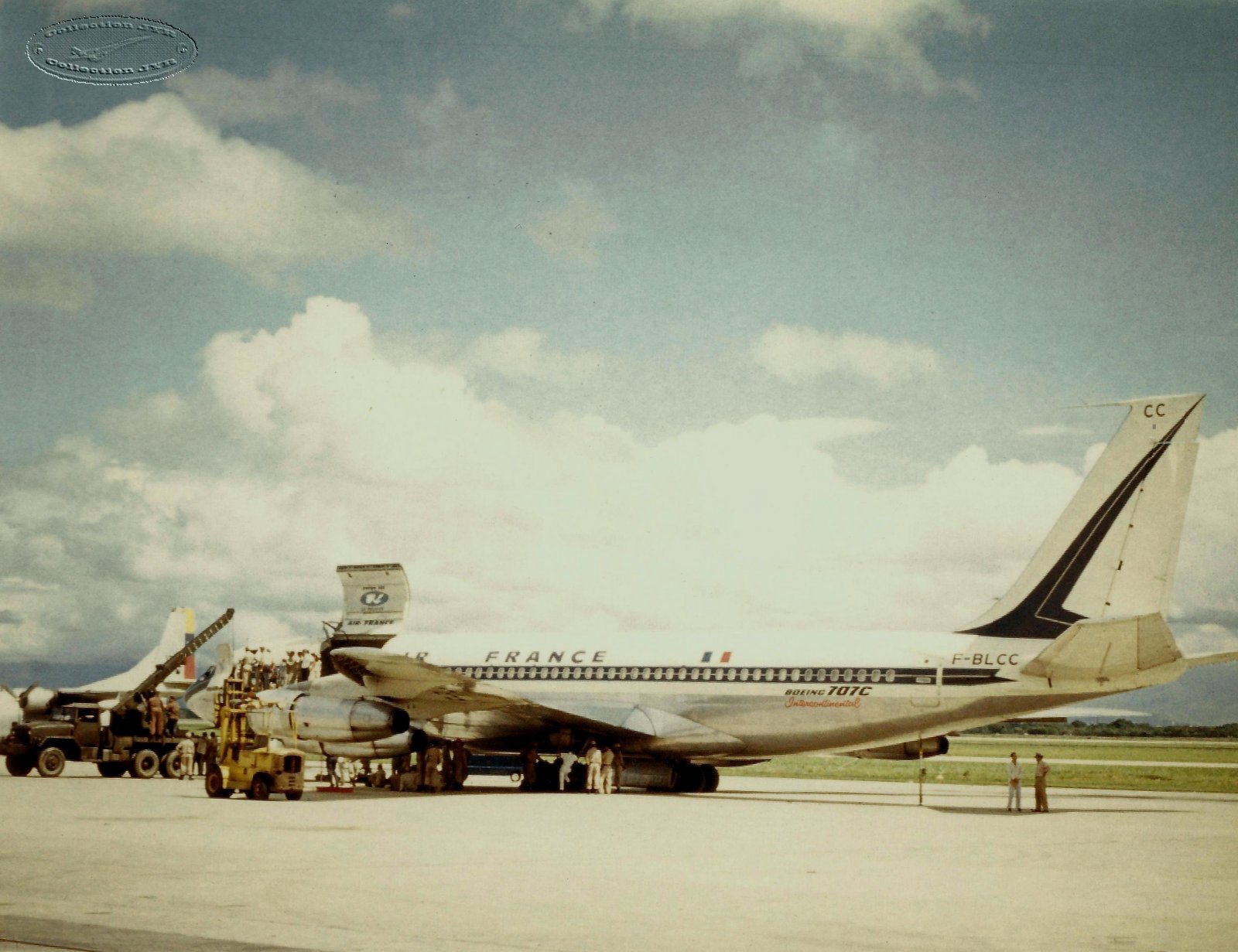 Air France Boeing 707-328 Pelican Cargo F-BLCC Caracas 1968 Filigrane ...