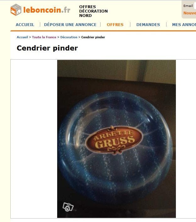 cendrier Pinder - Albums convertis - Forum Auto