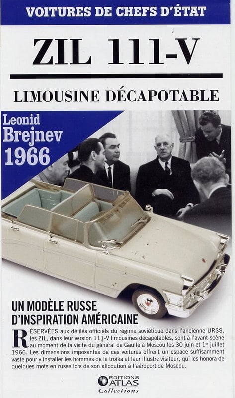 N°4 - Zil 111-V limousine décapotable de Léonid Brejnev 1966 - Albums ...