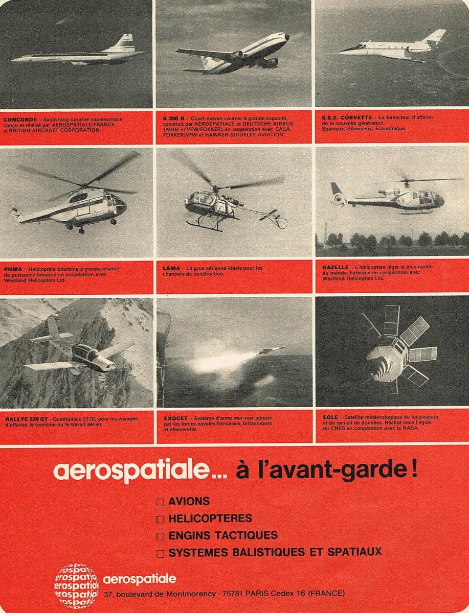 Aerospatiale 1973 - Albums convertis - Forum Auto