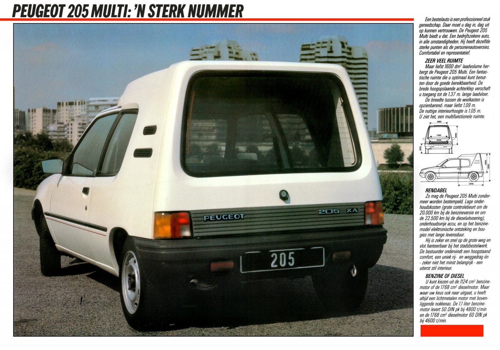 Peugeot 205 Multi Durisotti 1986 - Albums convertis - Forum Auto