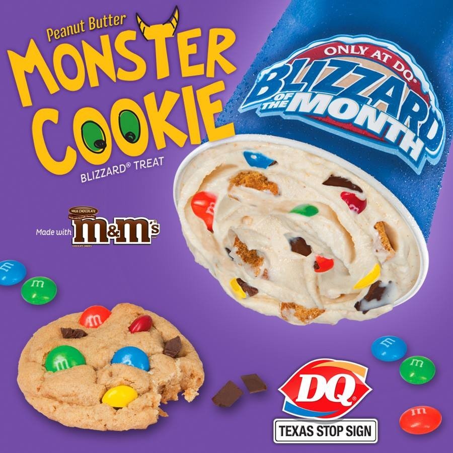 Dairy Queen Peanut Butter Monster Cookie Blizzard Treat - Albums ...