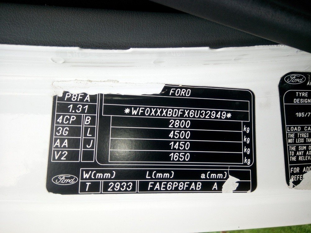 quelle est la reference peinture - Transit - Ford - Forum Marques ...