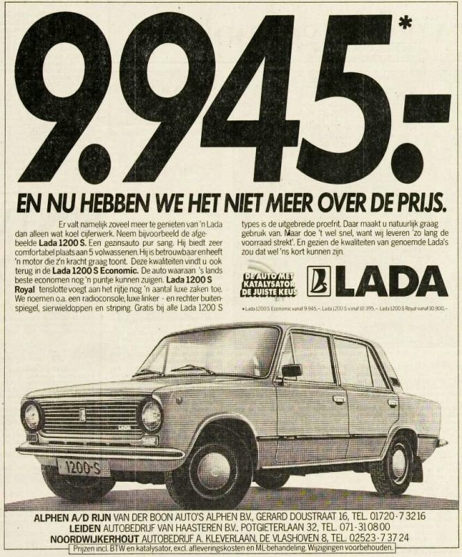 1988 Lada ad - Albums convertis - Forum Auto