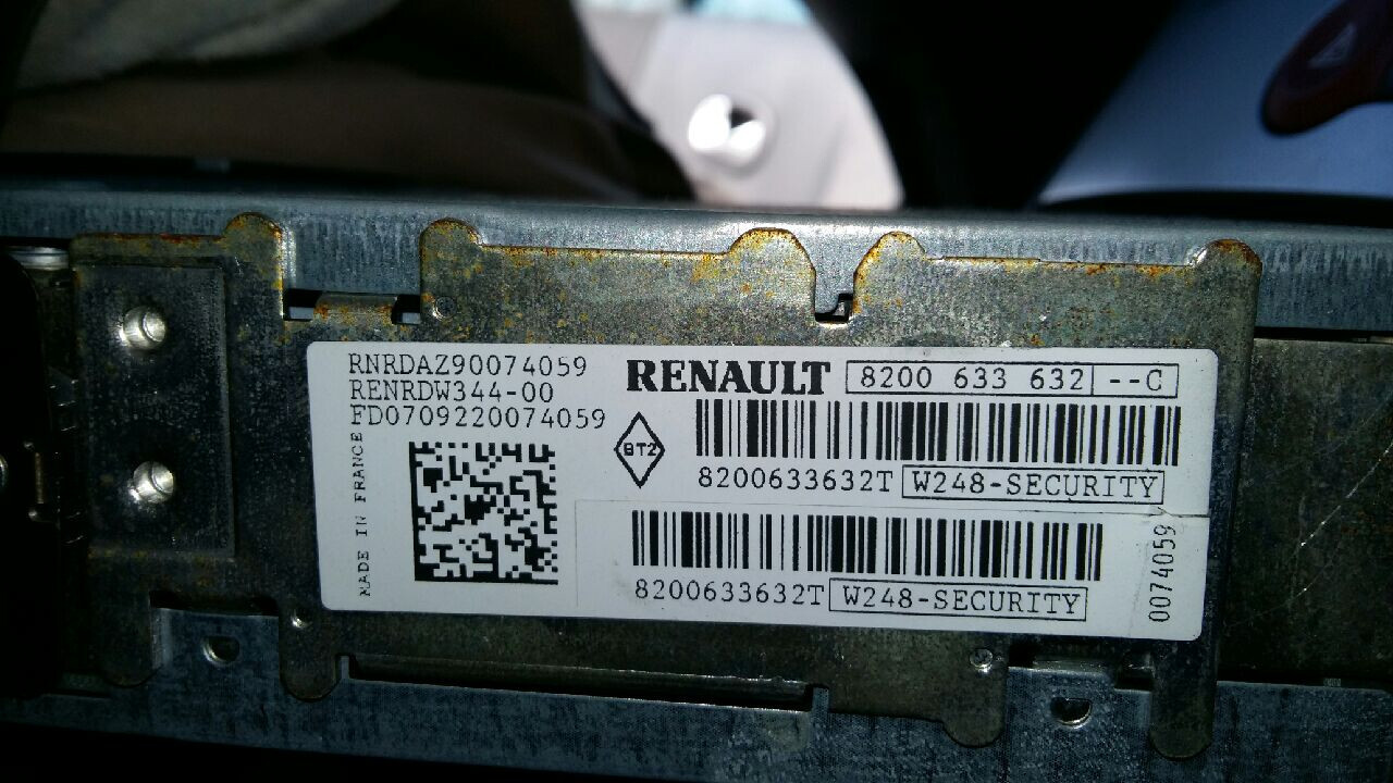 Code auto radio Modus perdu - Équipement - Technique - Forum Technique ...
