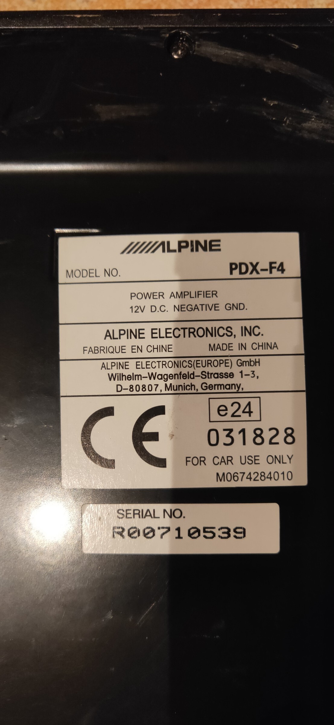 Ampli ALPINE PDX F4 - Annonces auto, moto, scooter, accessoires et ...