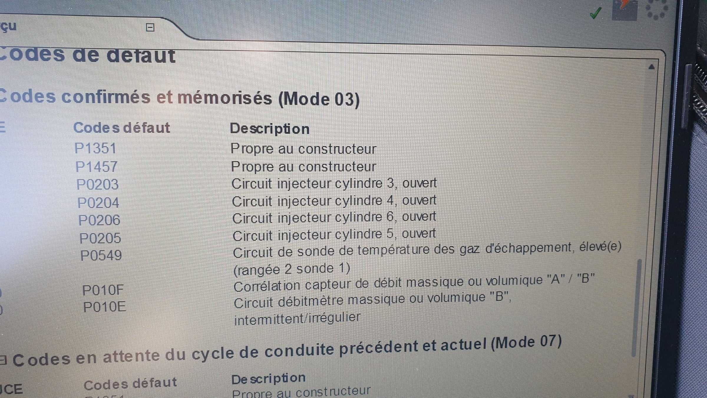 Code défaut - 607 - Peugeot - Forum Marques Automobile - Forum Auto