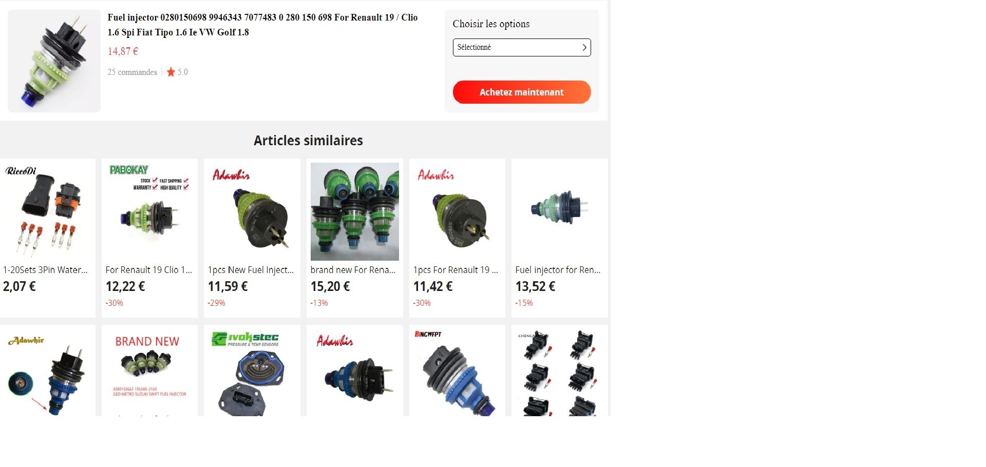 Ou trouver un injecteur neuf pour 106 / saxo monopoint ? - Mécanique ...