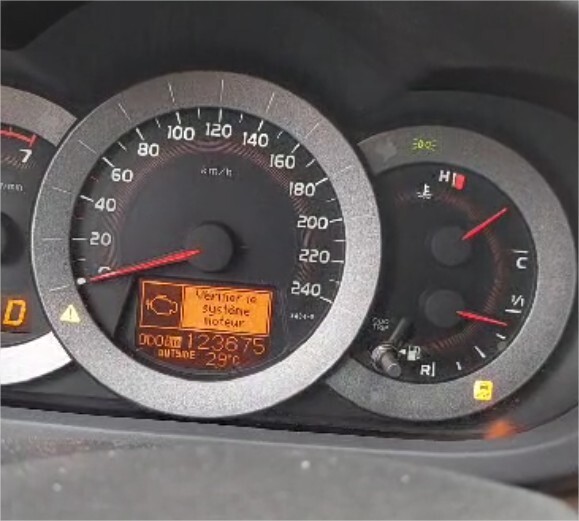 Rav-4 2010 problème "Vérifier le système 4x4" "Vérifier le système ...