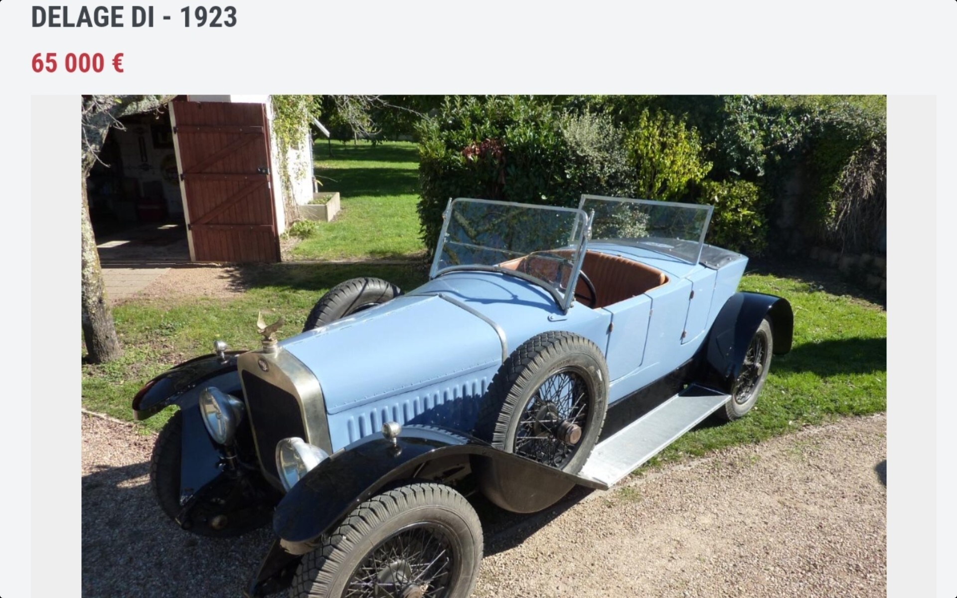 DELAGE, la belle voiture française - Page 334 - Avant guerre (…-1945 ...