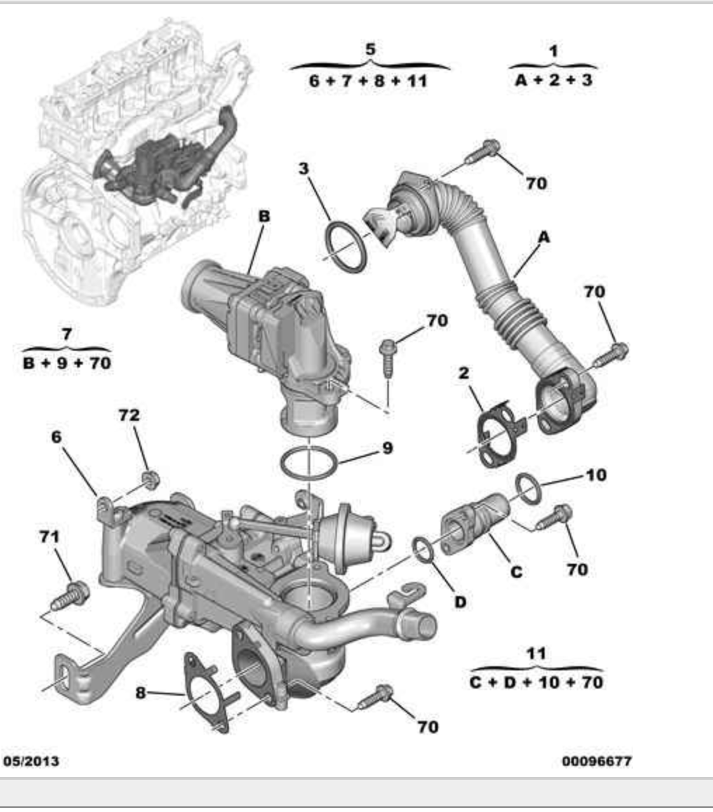 [EGR] Nettoyage vanne EGR Moteur 1.6 e-HDI DV6C - Citroën / DS ...