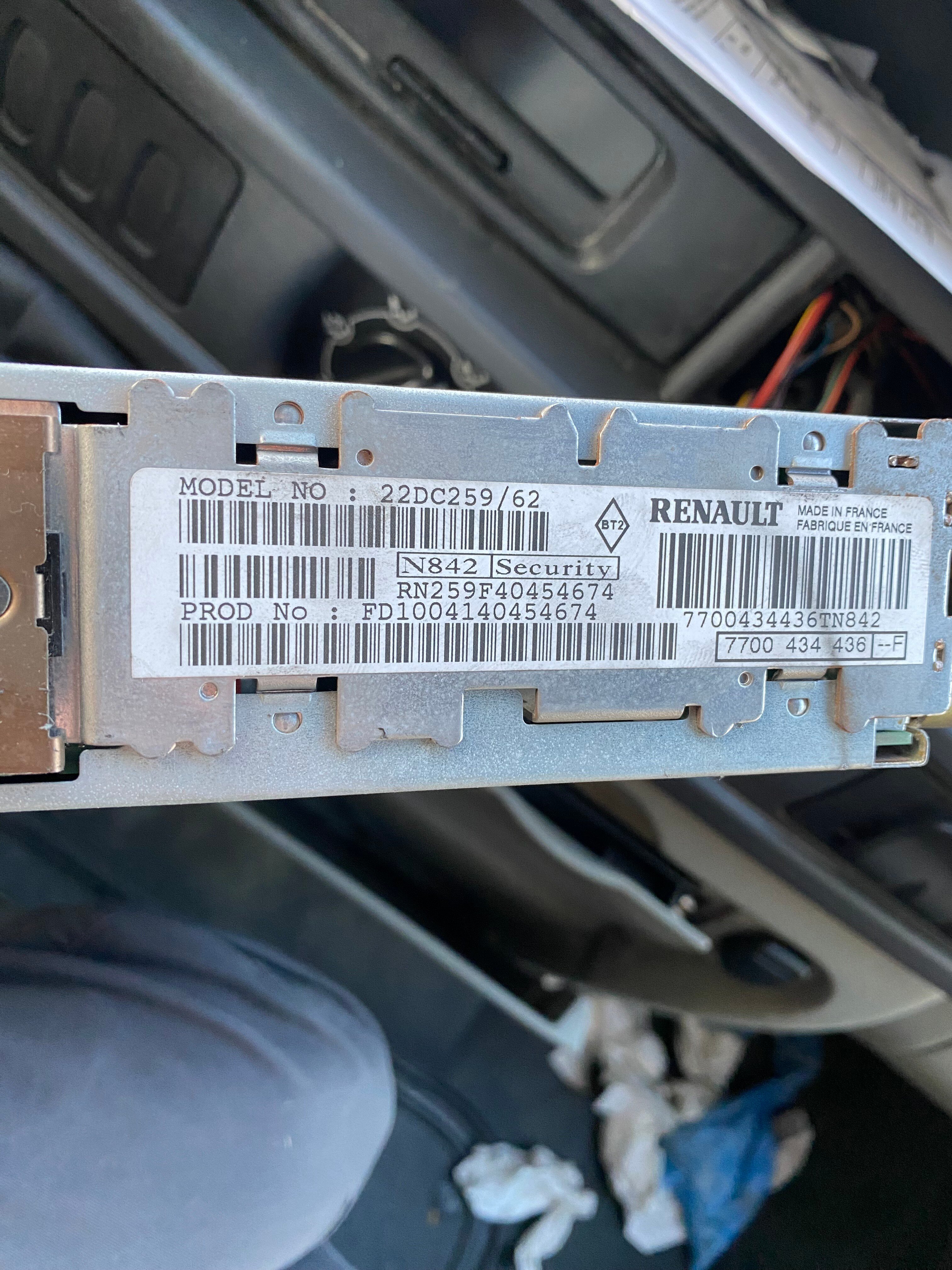 Renault Master Radio Code