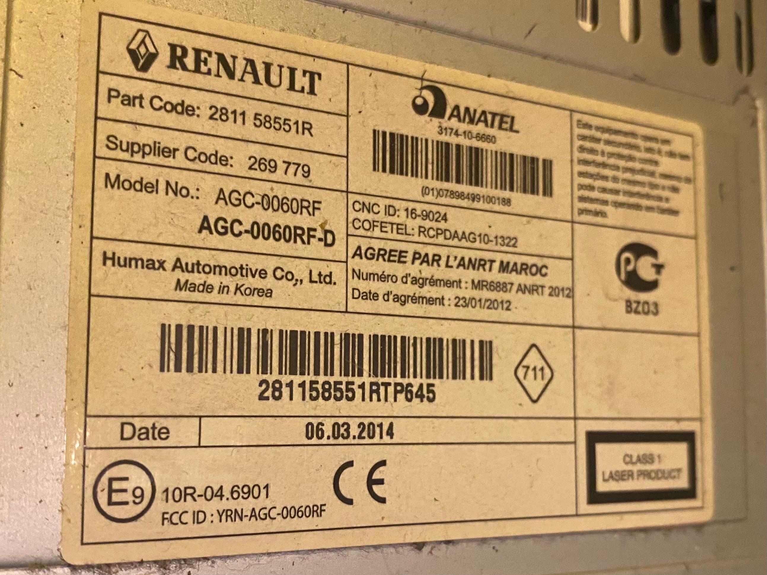 CODE AUTORADIO RENAULT - Page 309 - Renault - Forum Auto