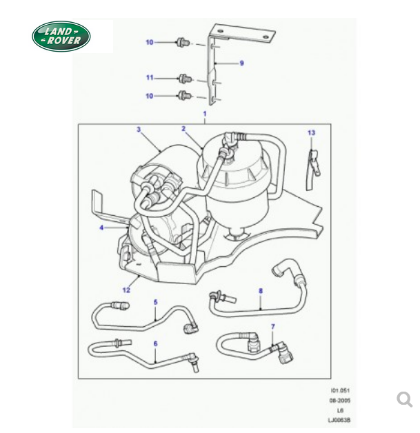 Filtre a go freelander td4 de 2000 - Land Rover - Mécanique ...