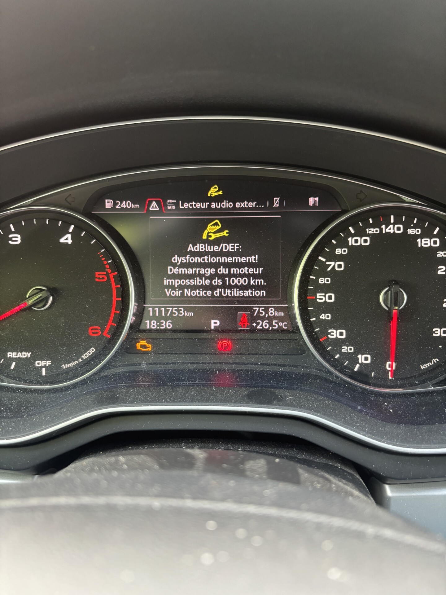 Voyant Moteur Audi A4