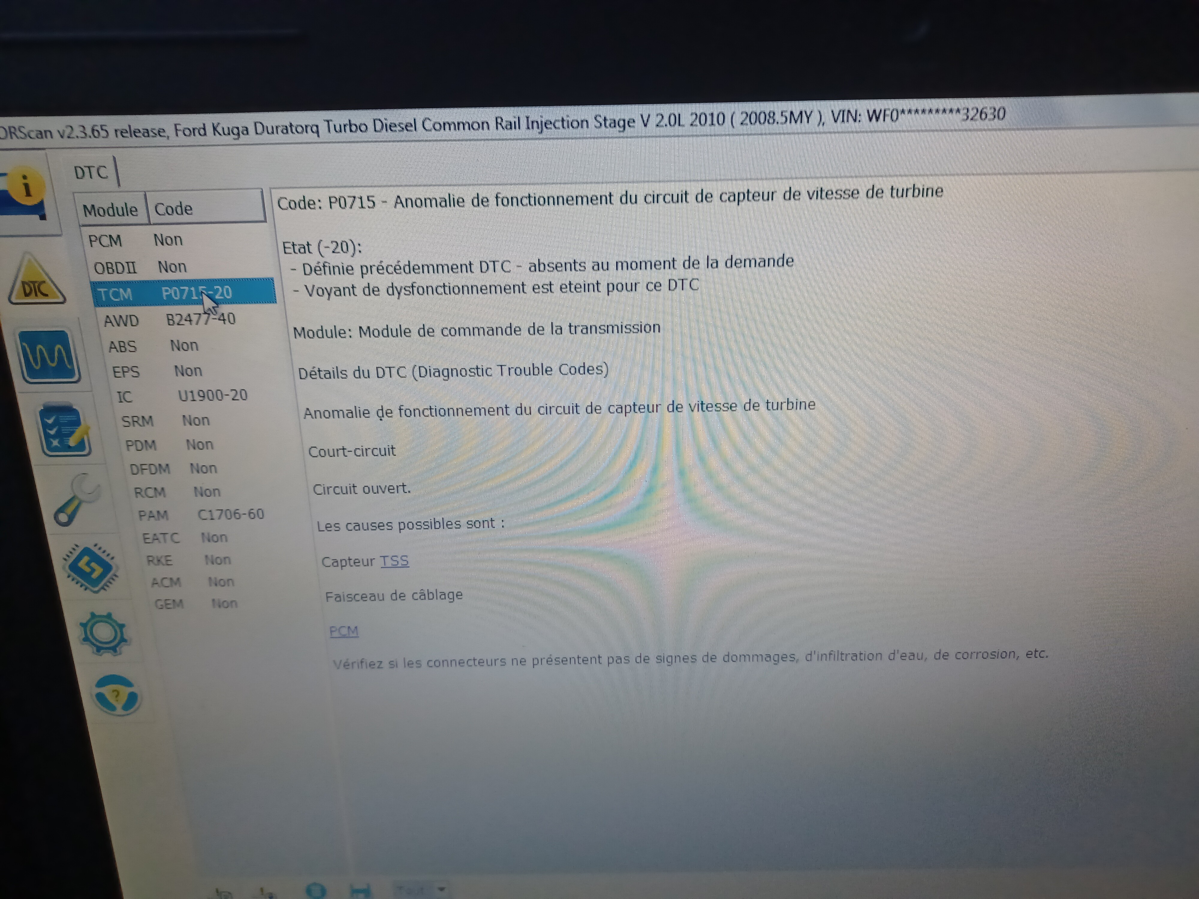 Code defaut ford kuga - Ford - Mécanique / Électronique - Forum ...