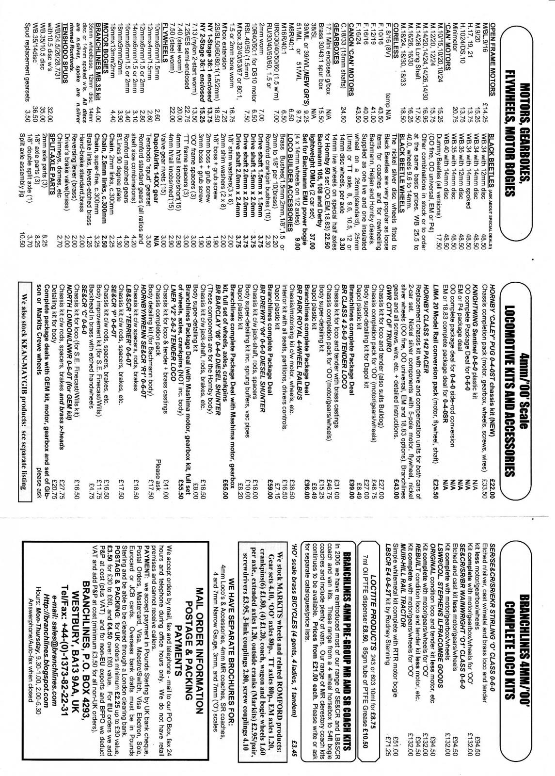 Branchlines. - Smaller Suppliers - RMweb