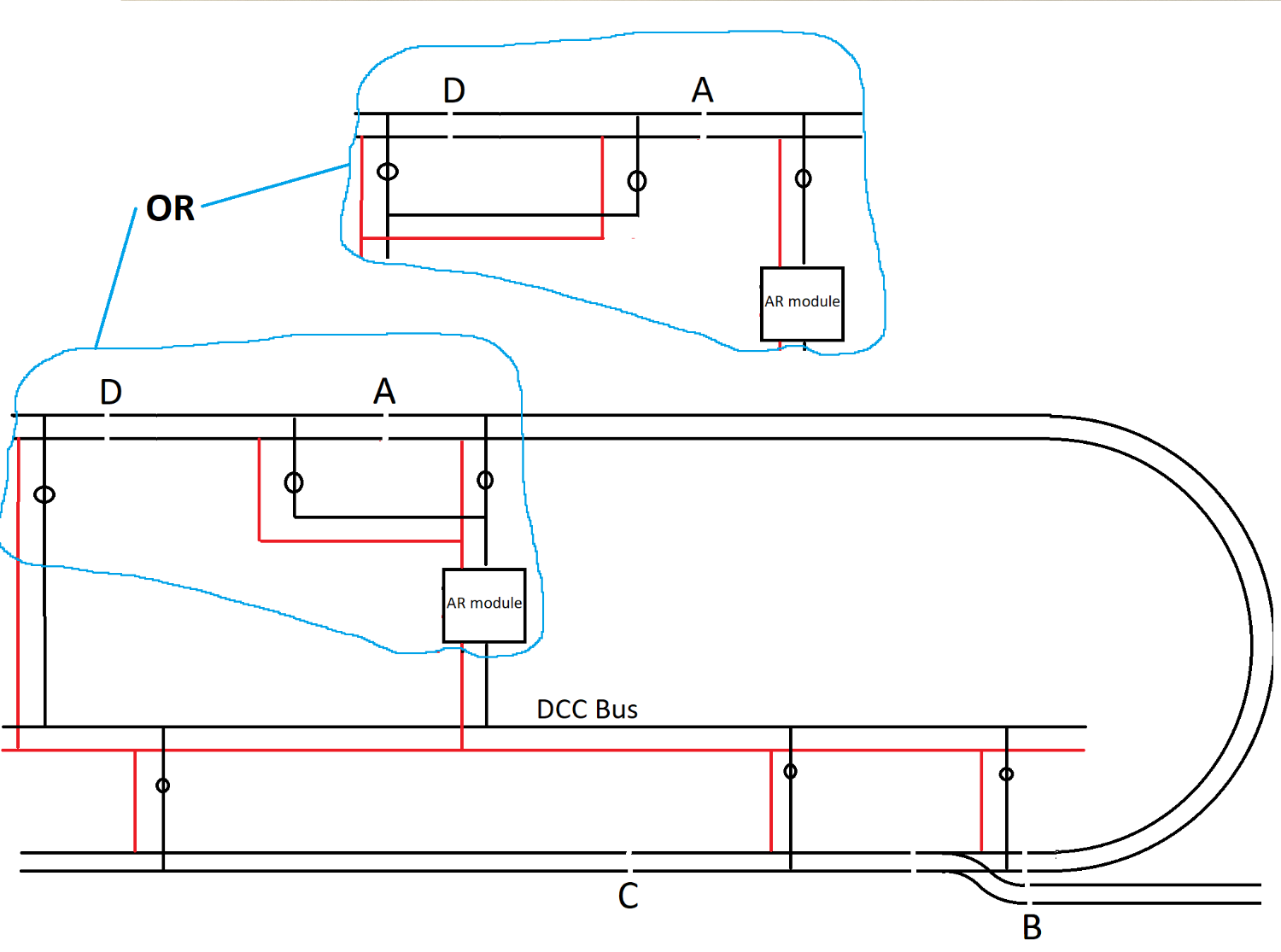Reverse loop with block occupancy detectors. - DCC Help & Questions - RMweb