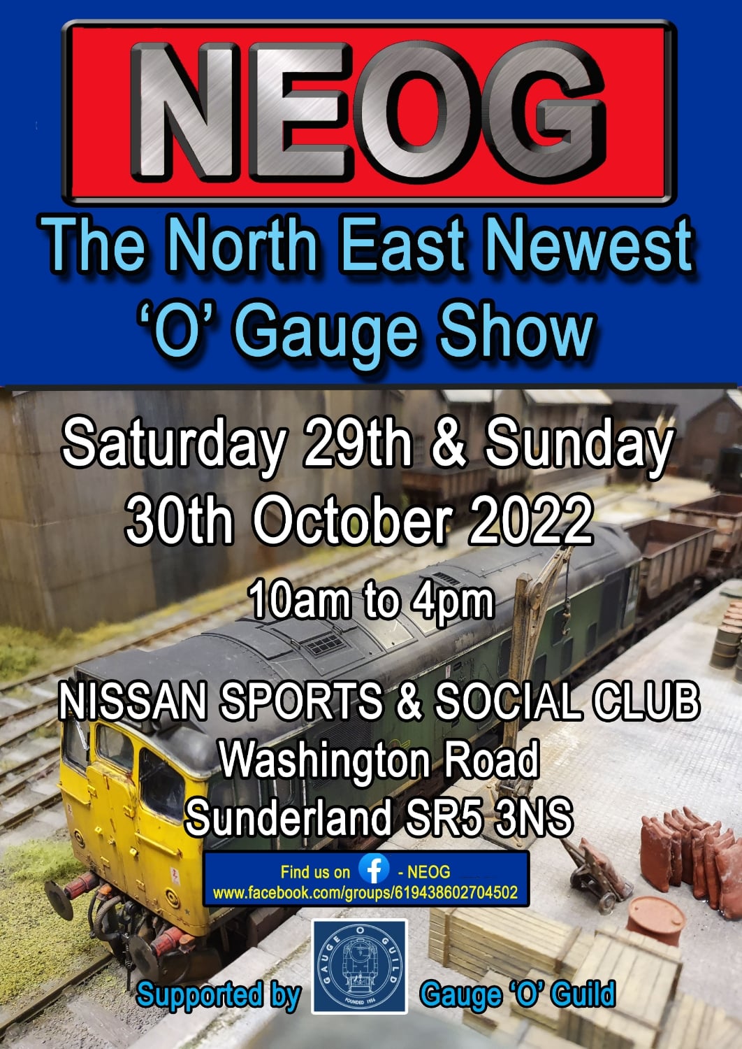 NEOG - North East O Gauge Exhibition - Sunderland - 29th/30th October ...