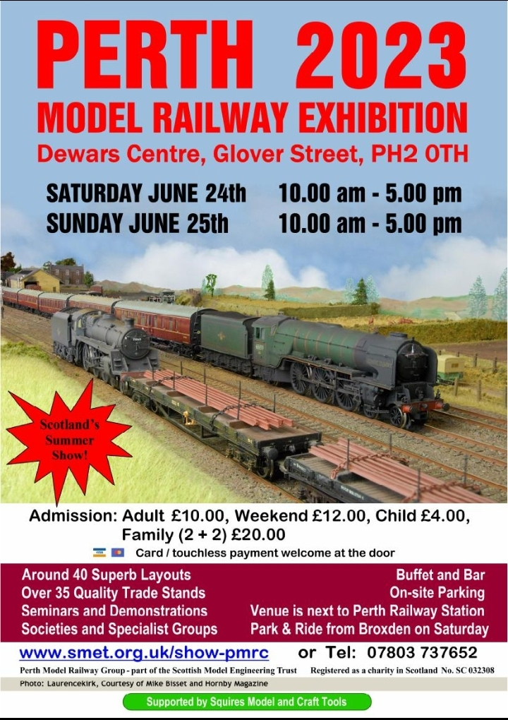 Perth Model Railway Exhibition 24 and 25 June 2023 - Exhibitions - RMweb