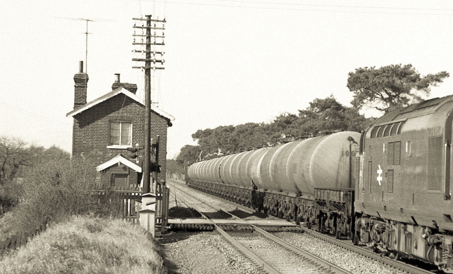 Can anyone identify this Level Crossing in 1969 please? Probably in ...
