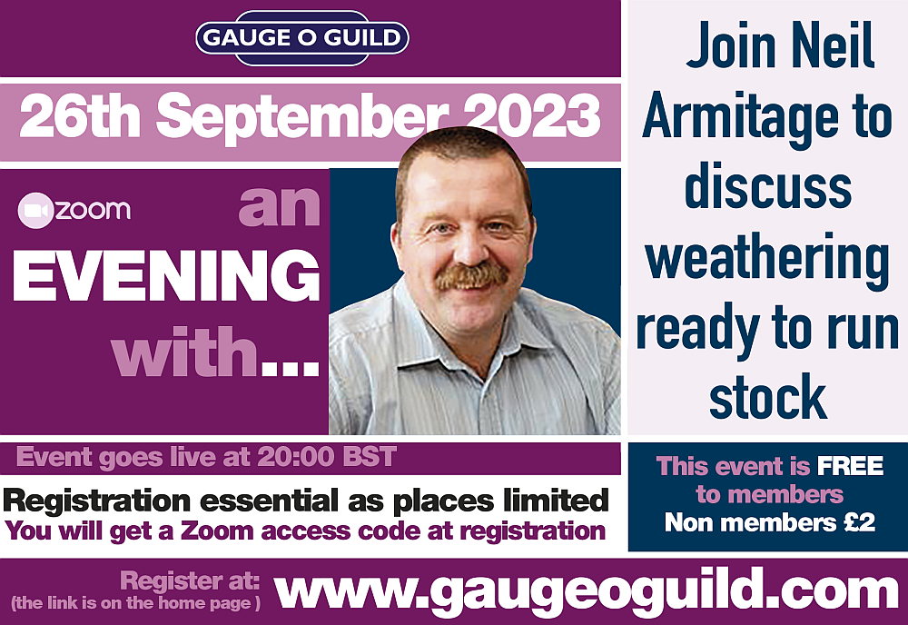 Gauge O Guild An Evening With.... Neil Armitage Discussing Weathering ...