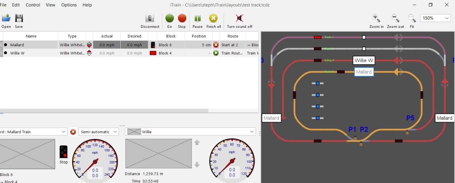 Remove Loco from iTrain track display - Computer Control - RMweb