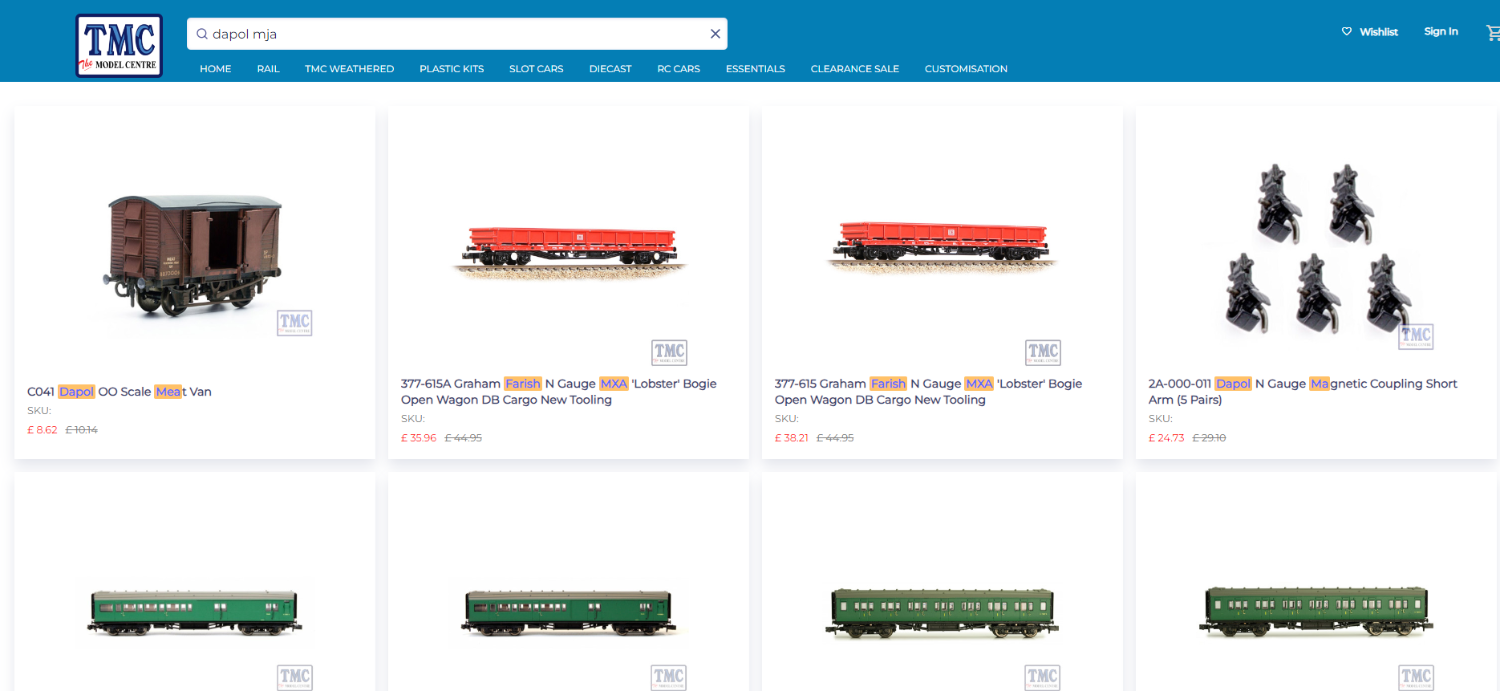 TMC new website - Model Shop Guide - RMweb