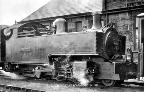 The Welsh Highland Heritage Railway's RUSSELL on the Ffestiniog Railway ...
