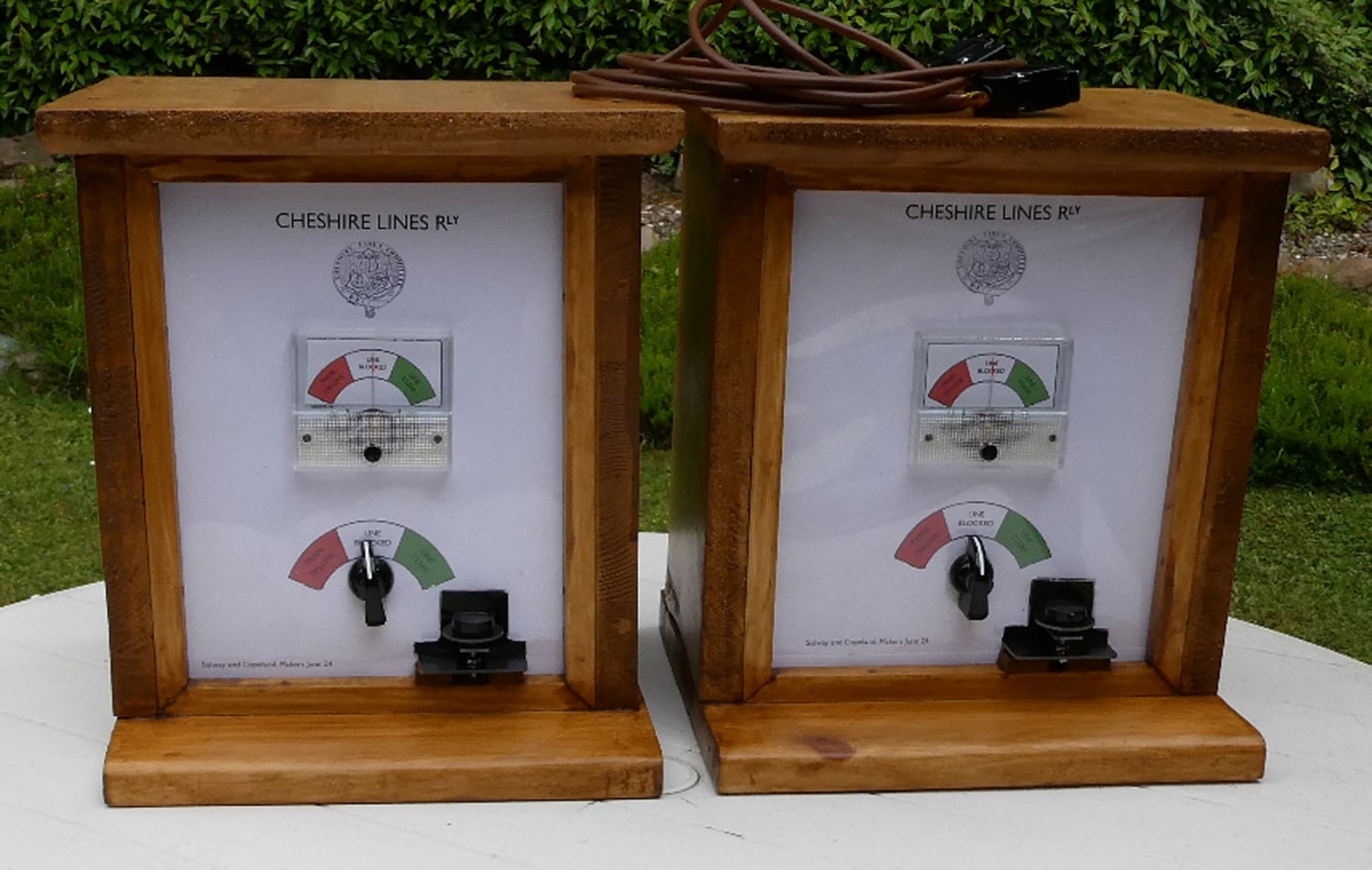 Making 2 Block Telegraph Boxes, using a rotary switch in each ...