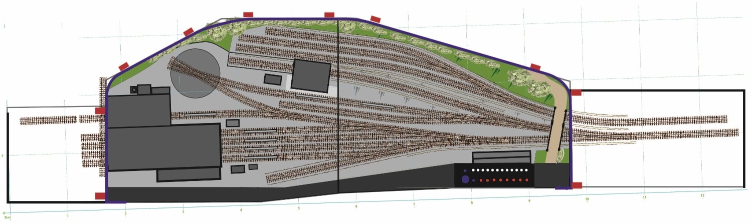 A slight alteration to the track plan - Rospeath Lane - BR(WR) Engine ...
