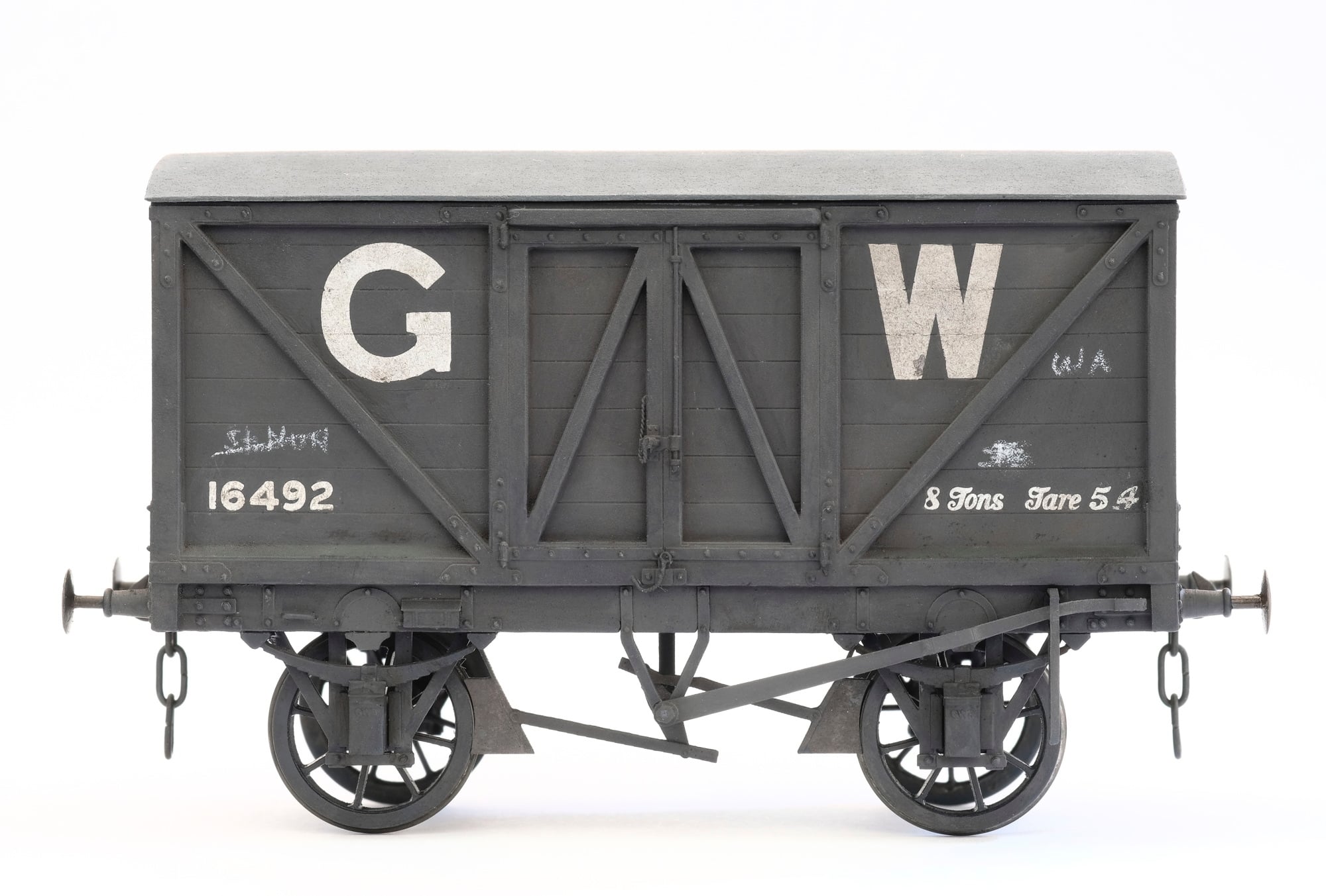 GWR outside-framed covered goods wagon - Netherport and Basuto Quay ...