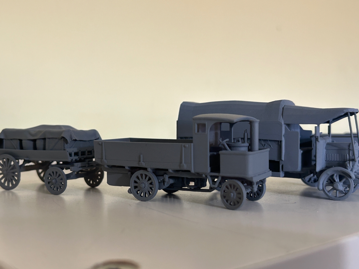 Thorneycroft steam wagon and trailer .stl file - 3D Printing, Laser ...