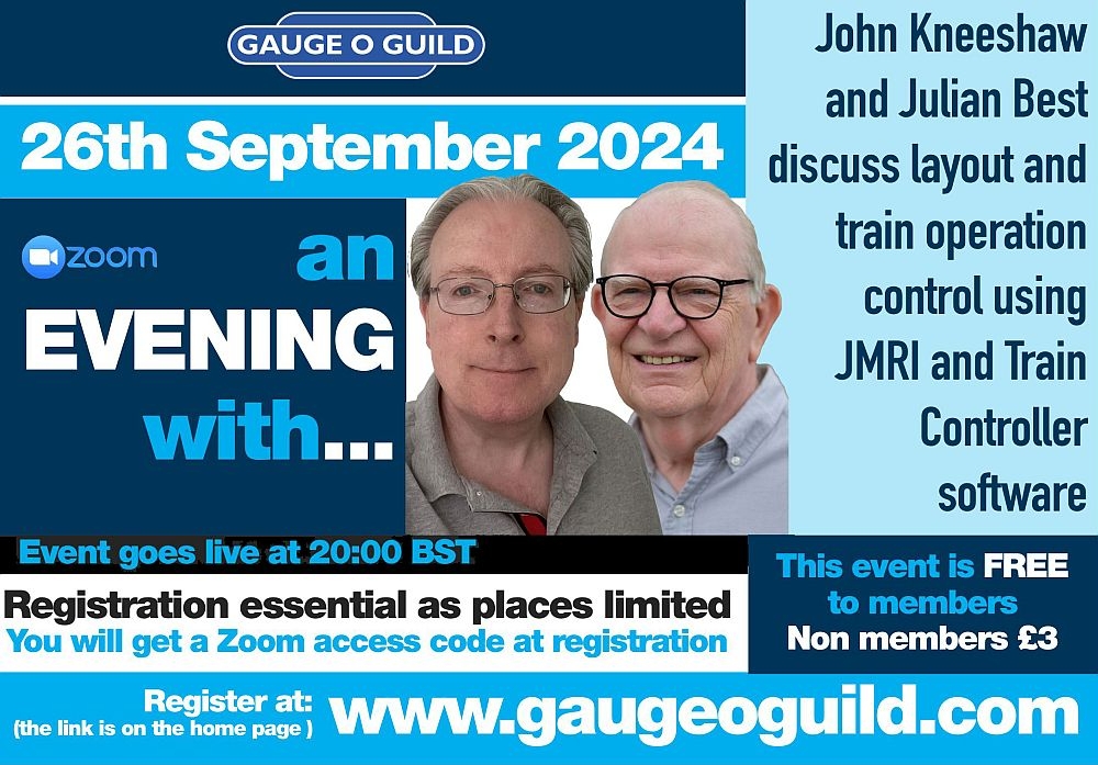 Gauge O Guild An Evening With.... John Kneeshaw and Julian Best - 7mm ...