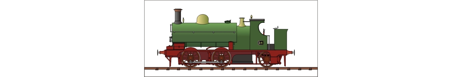 GWR No 34 & 35 0-4-2ST (1890), 0-4-4T (1895) - Jim Champ's ...