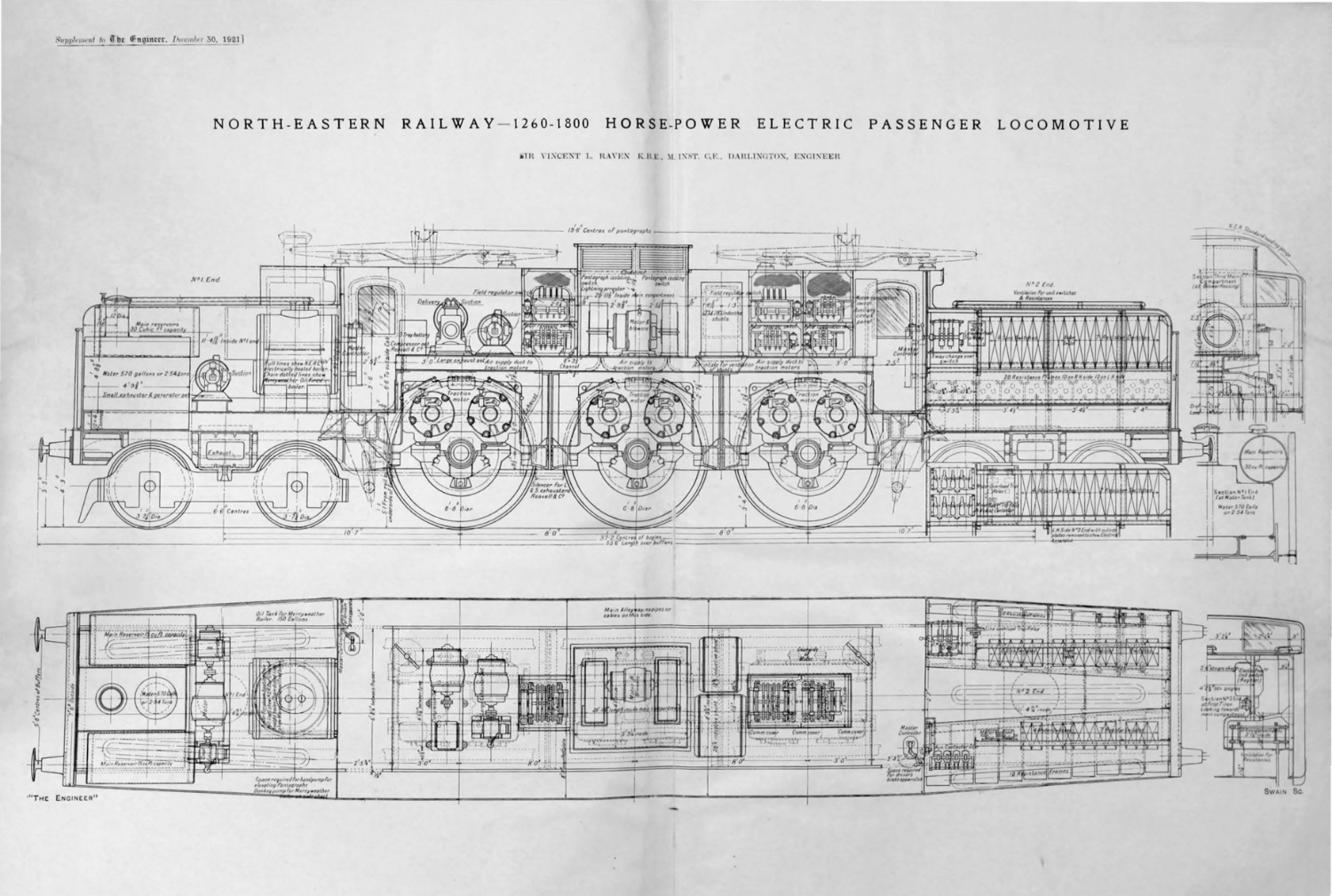 North Eastern Railway NER No.13 High Speed Passenger Electric ...