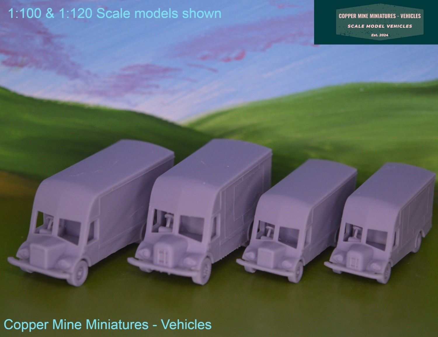 Road Vehicles in 1:120 Scale from Copper Mine Miniatures - 2.5mm Scale ...