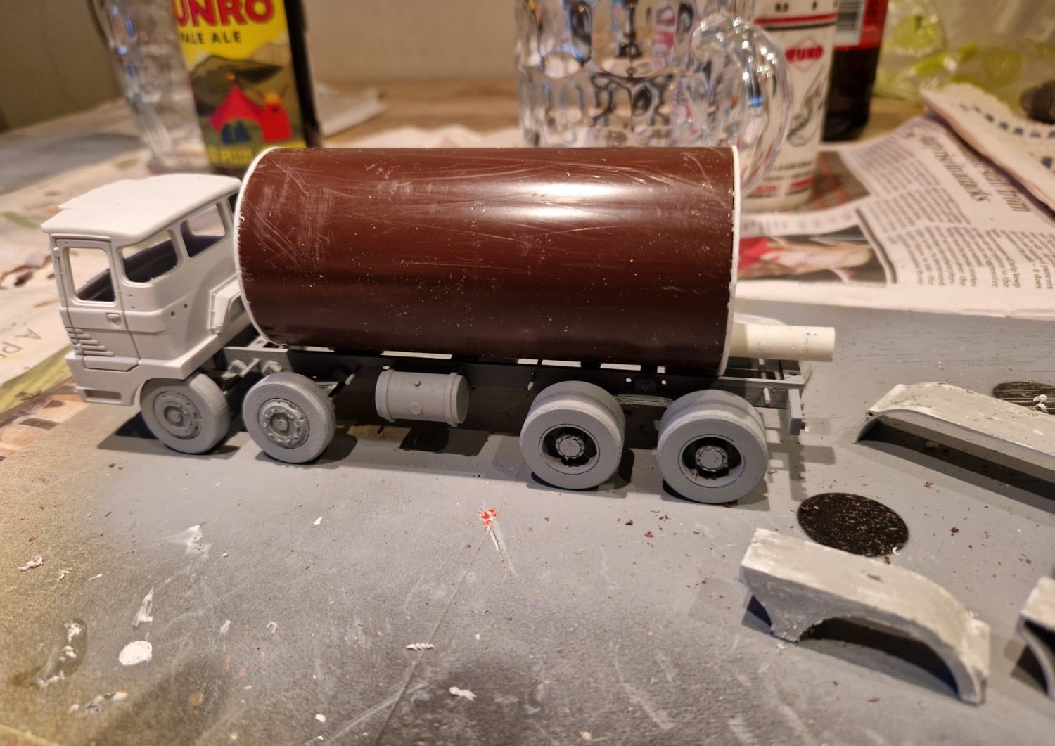 1:43 Blue Circle Cement Scammell Routeman tanker build - Road Vehicles ...