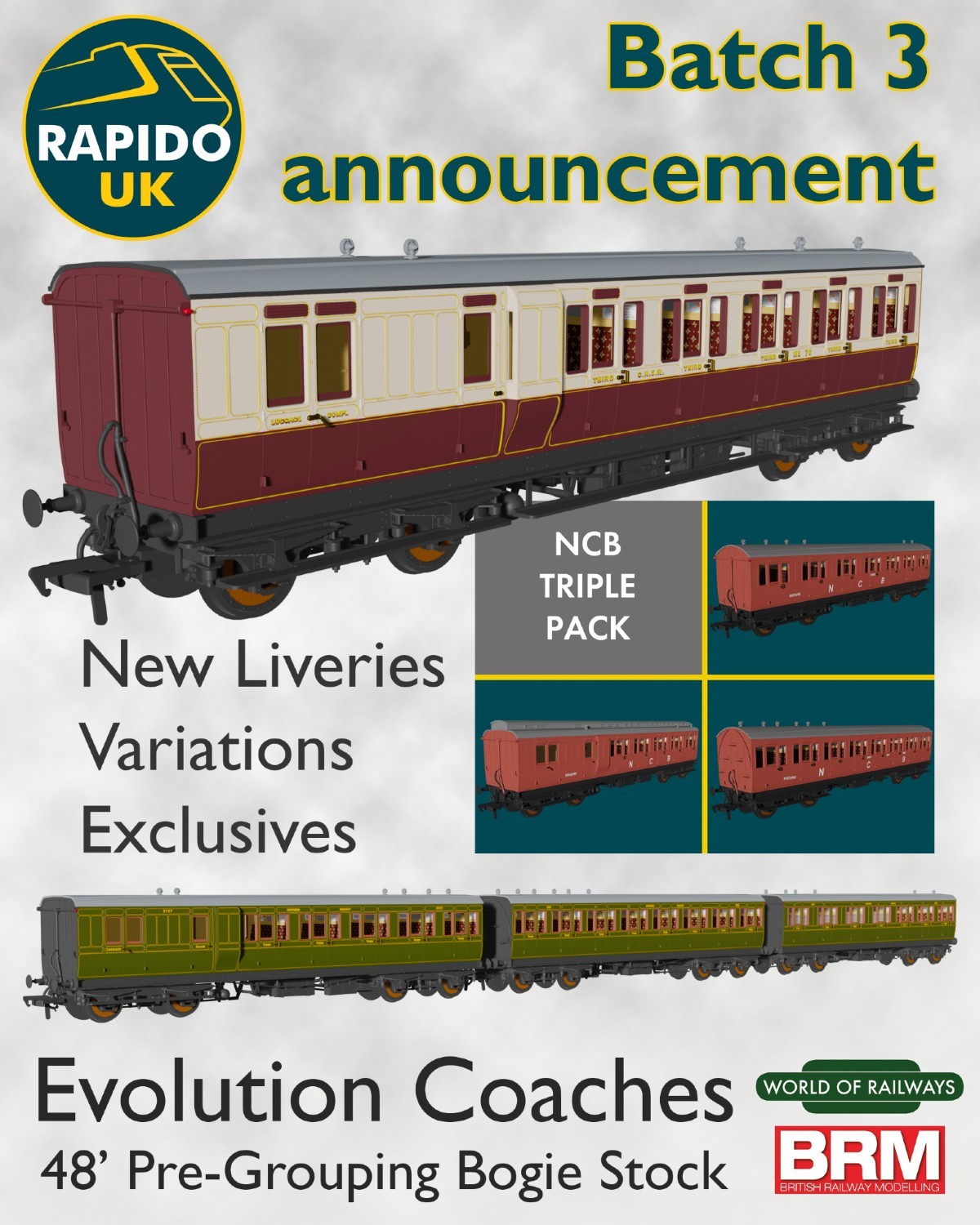 Rapido expands ‘Evolution’ coach range with third batch - News - RMweb