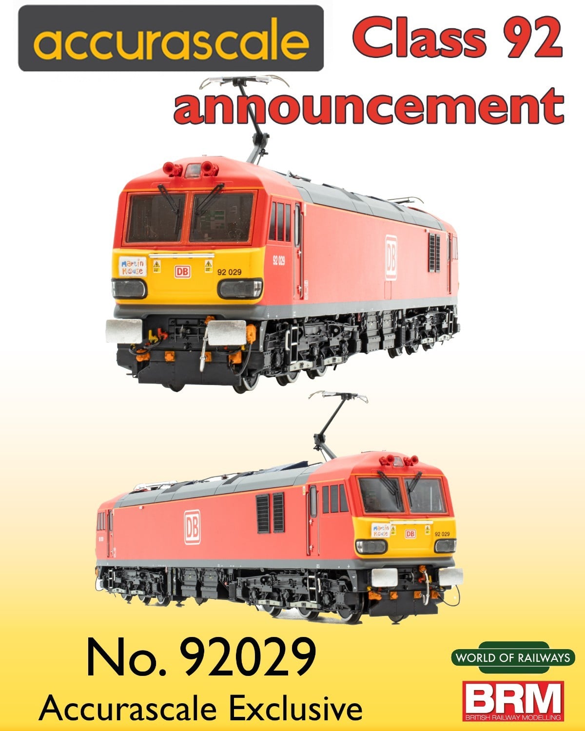 Accurascale launches exclusive Class 92 - News - RMweb