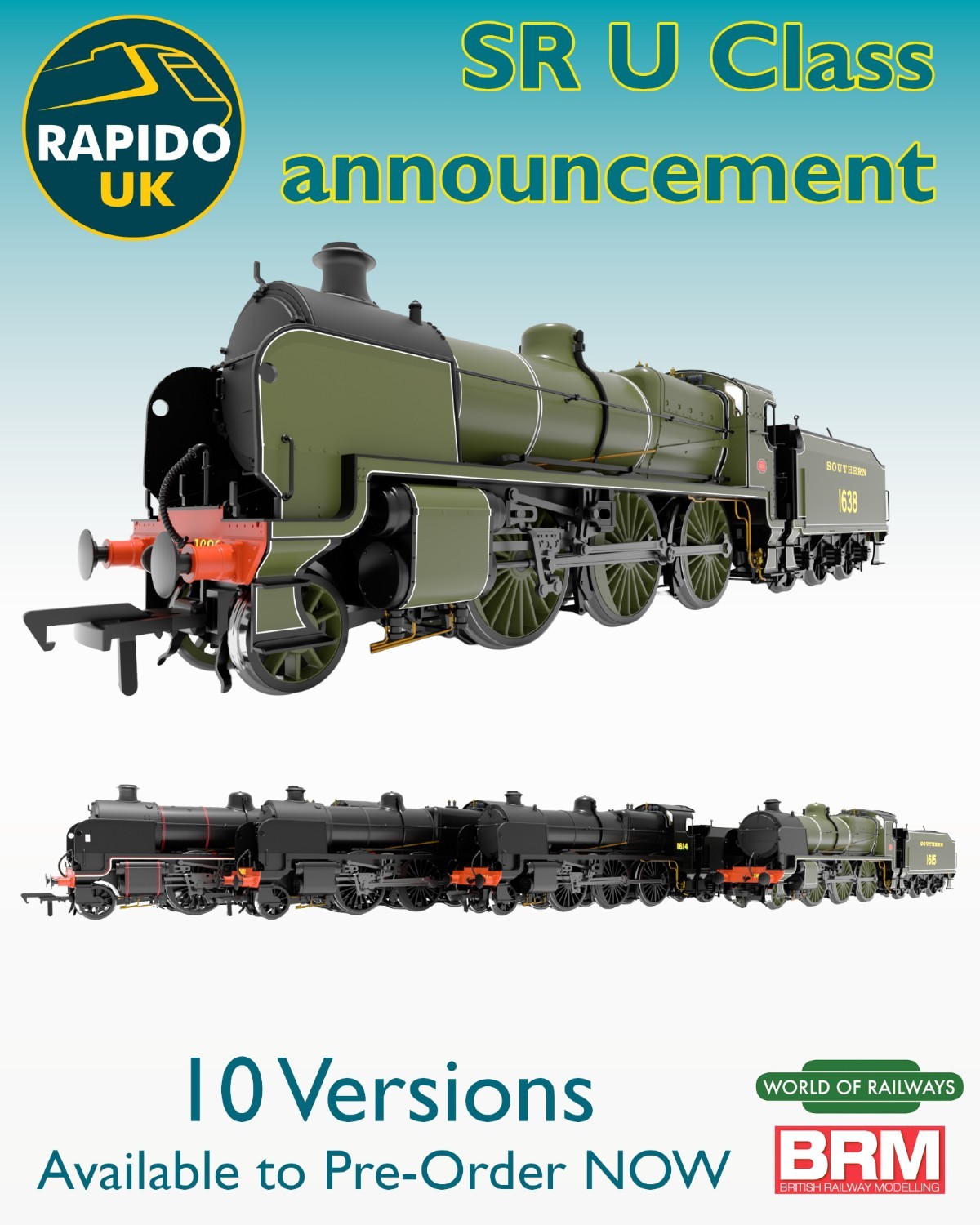 Rapido announces New OO Gauge SR U Class 2-6-0 - News - RMweb