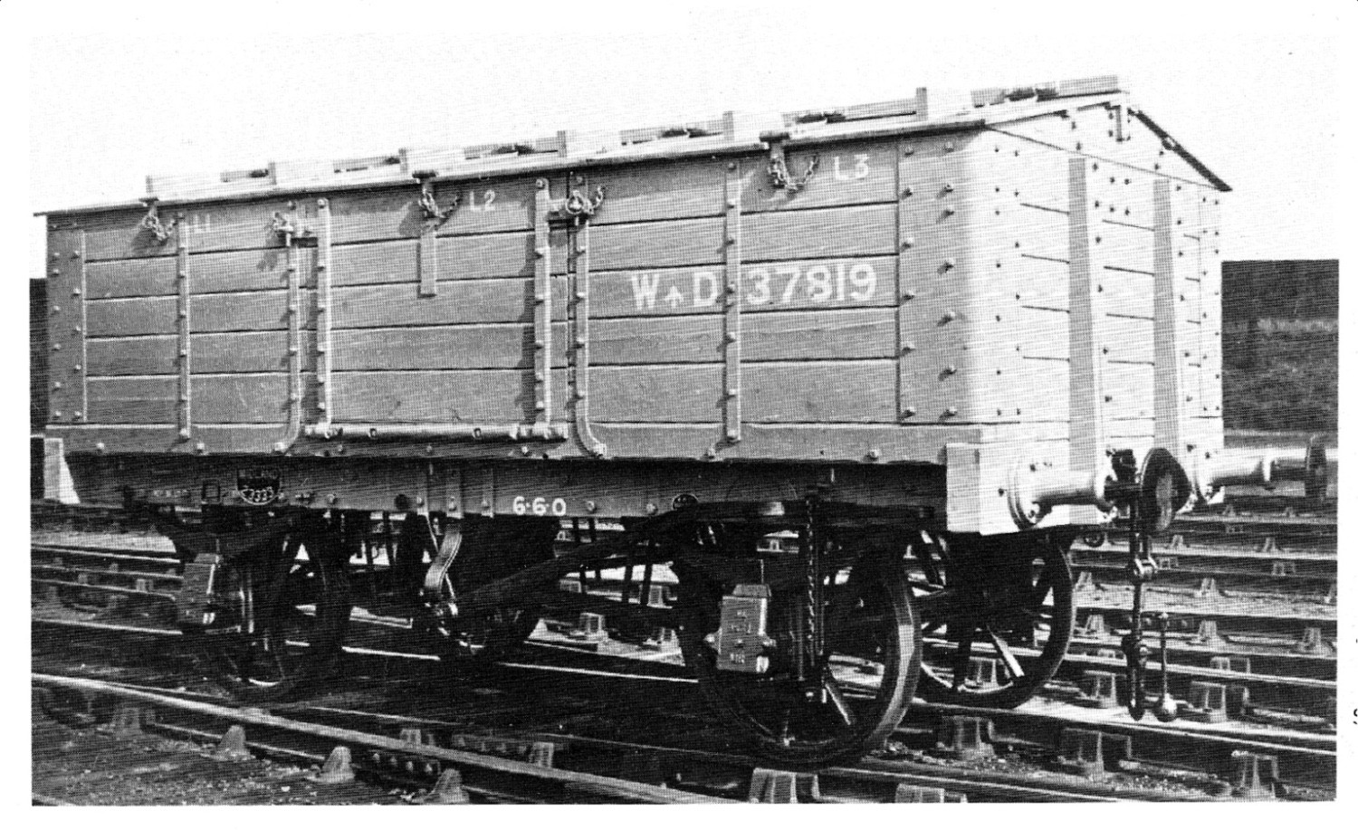WW1 "WD" 5 Plank, three hatches, 6 Ton, Ammunition Wagon - Pre-Grouping ...