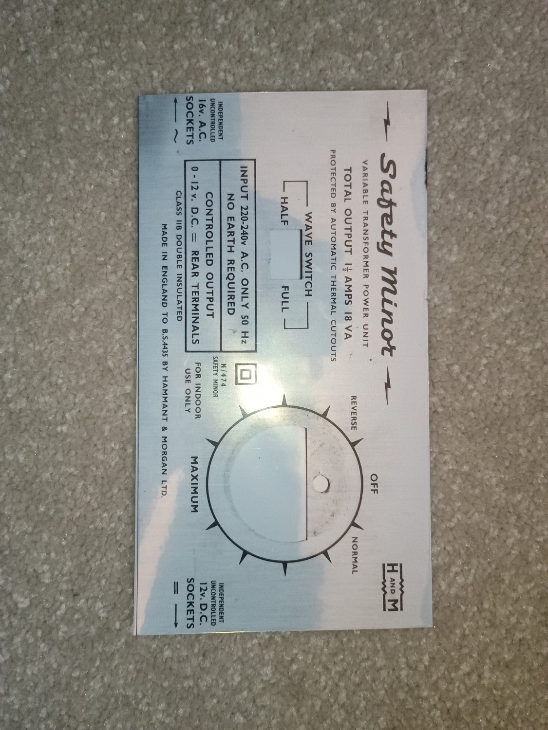 Clipper transformer/controller - Electrics (non-DCC) - RMweb