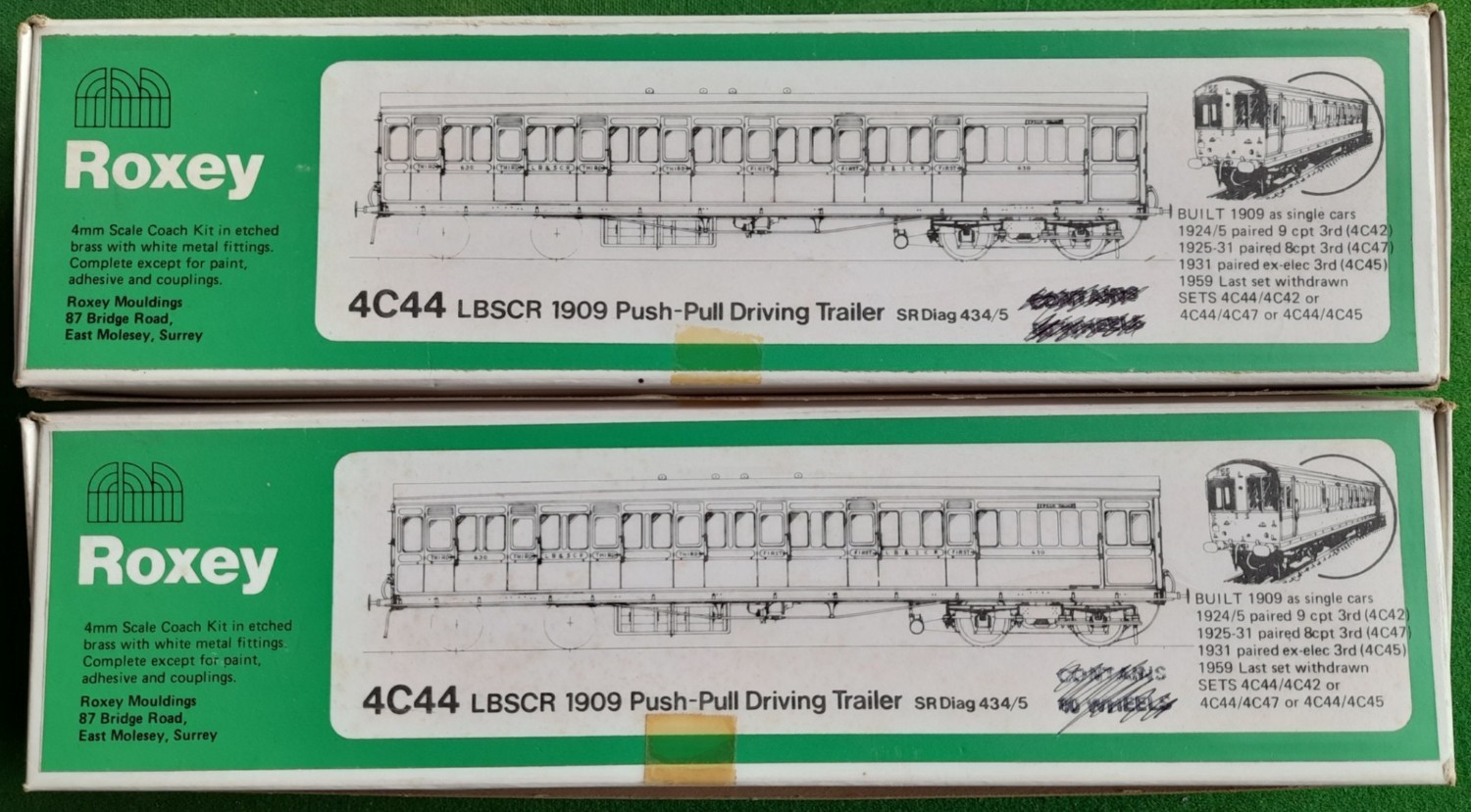 LBSC Roxey 4C44 1909 Push Pull Driving Composite Trailer, 1 available ...
