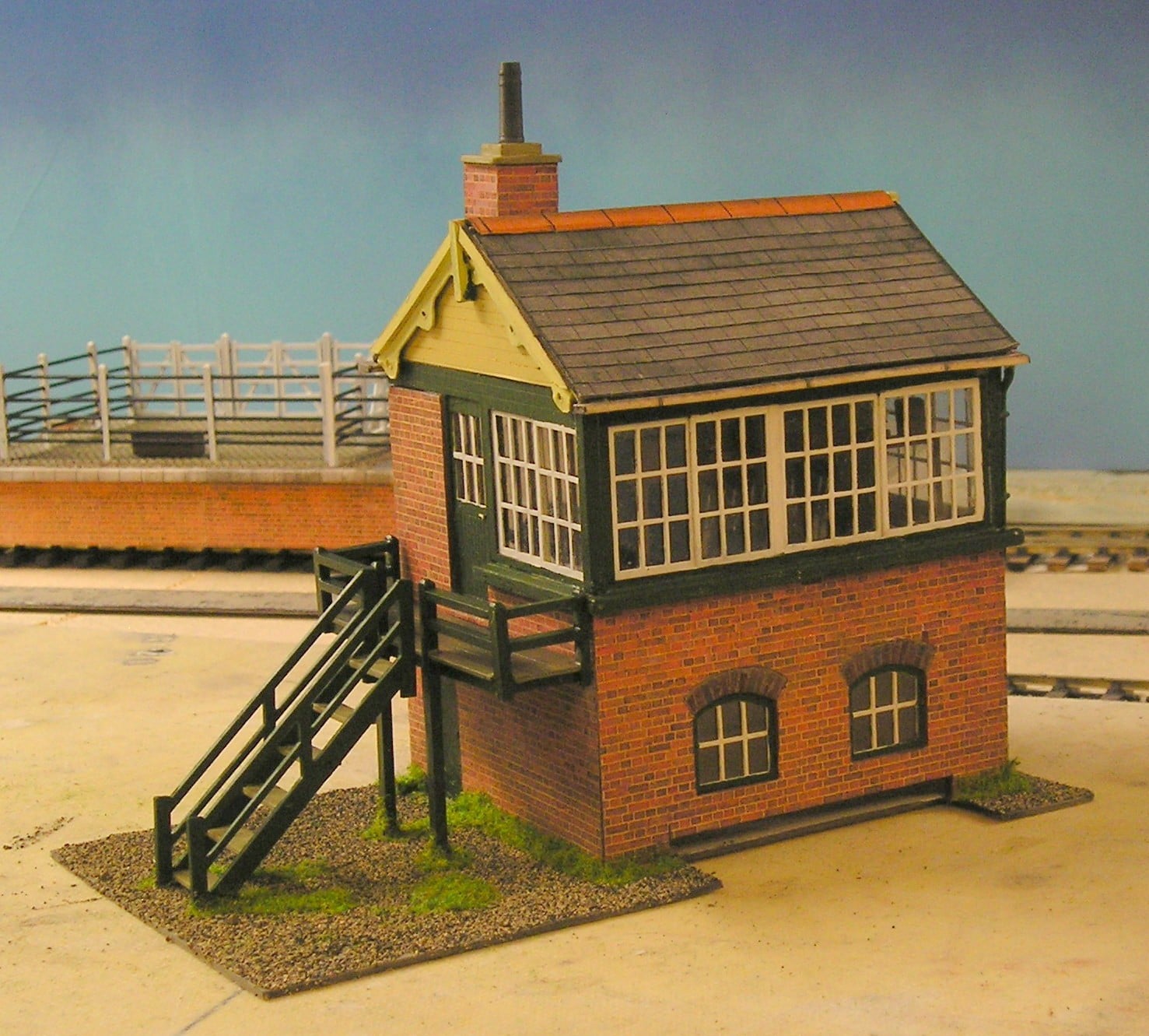 Repainting a signal box kit - Card structure modelling forum - RMweb